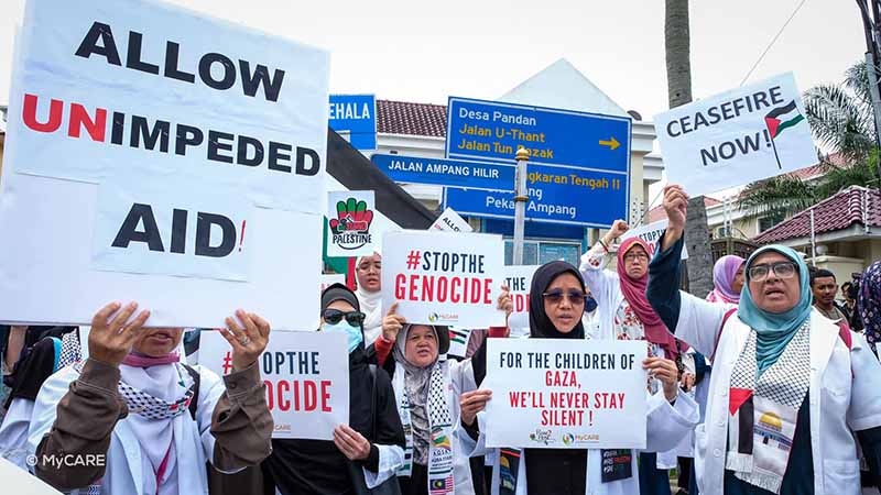 White Coat Rally - Doctors & Healthworkers Against Genocide - MyCARE