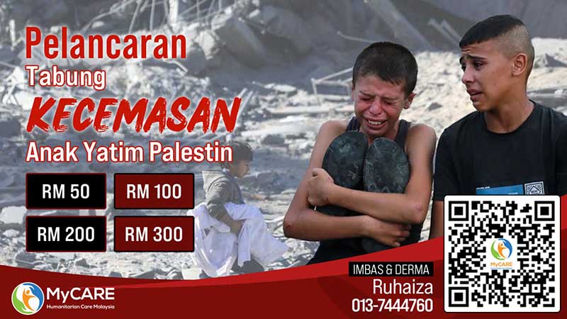 MyCARE lancar Tabung Kecemasan Anak Yatim Palestin - MyCARE