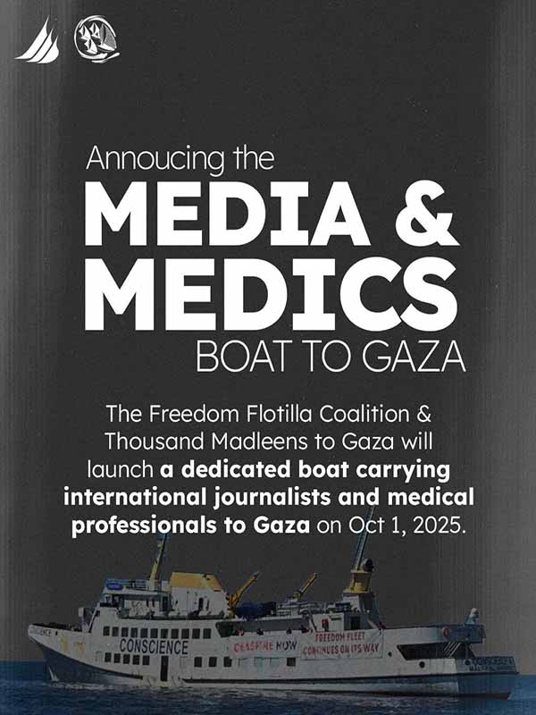 Media & Medics Boat to Gaza - MyCARE